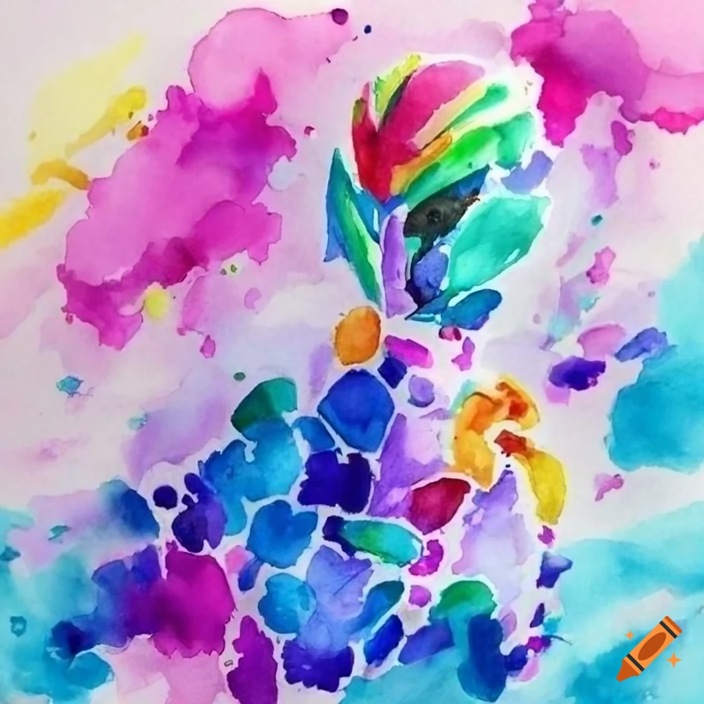 Detailed watercolor painting of magical force armor on Craiyon