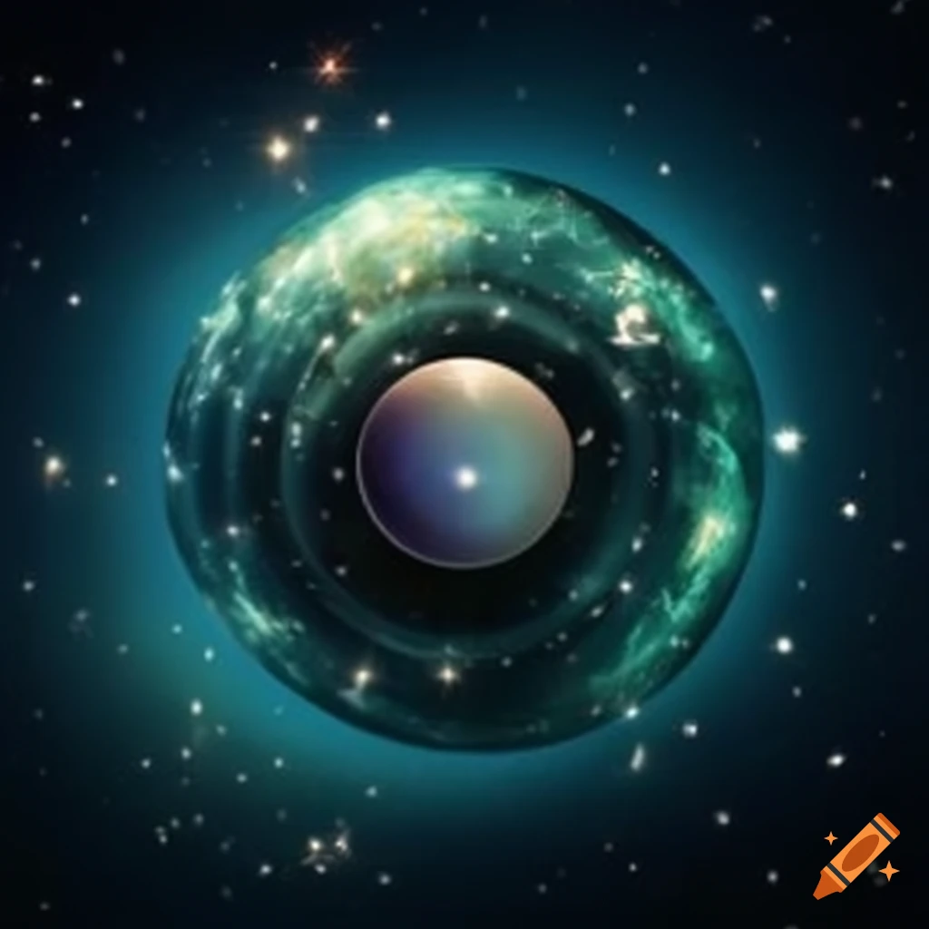 Cosmic-themed logo for universe company