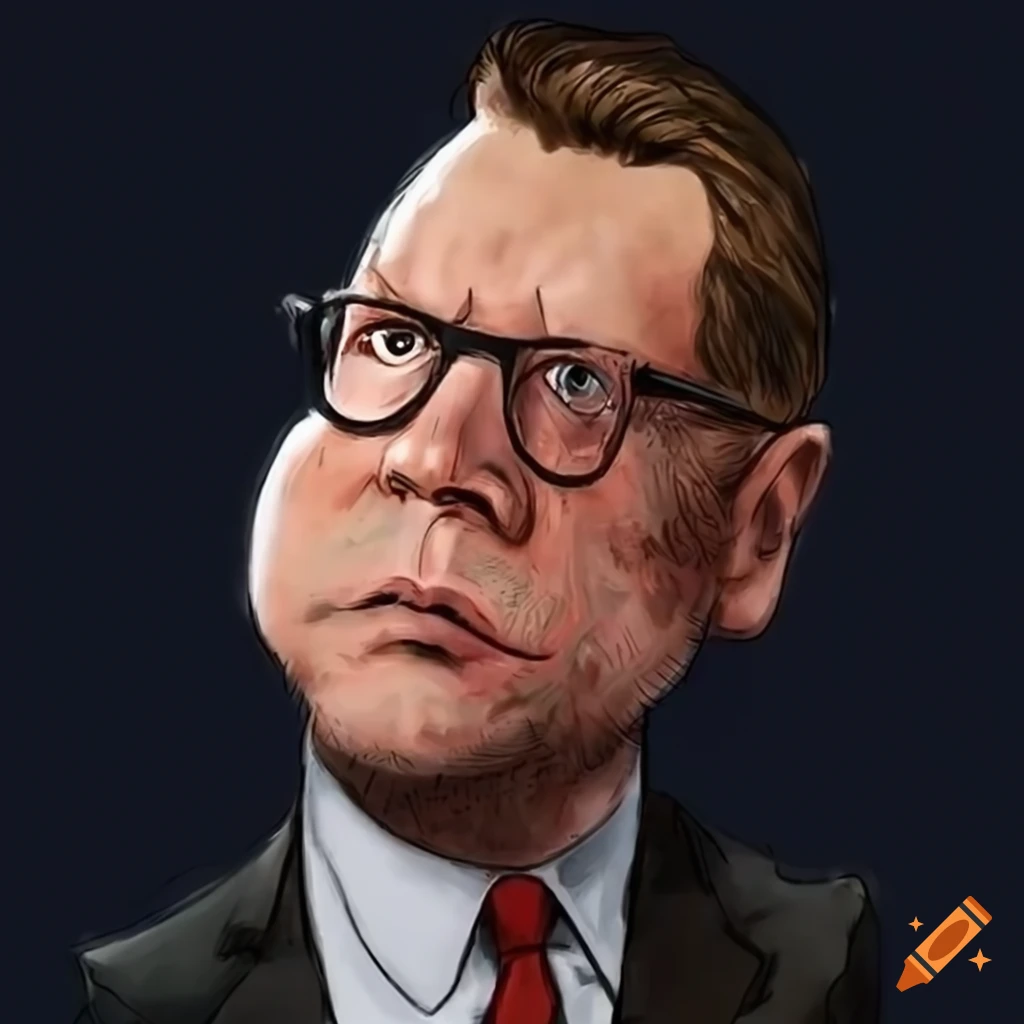 Political cartoon mocking Scott Moe and Charter of Rights on Craiyon