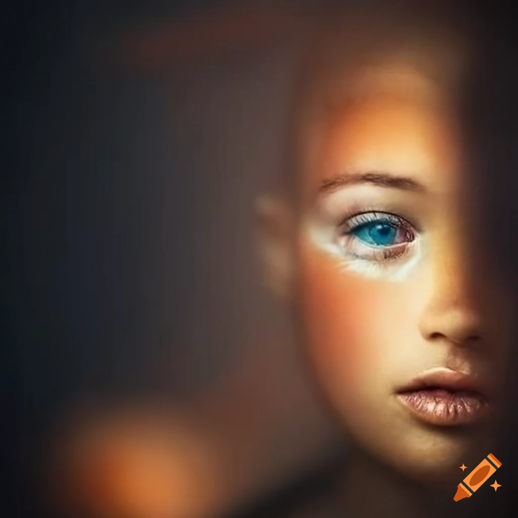 Captivating portrait representing a person's journey on Craiyon