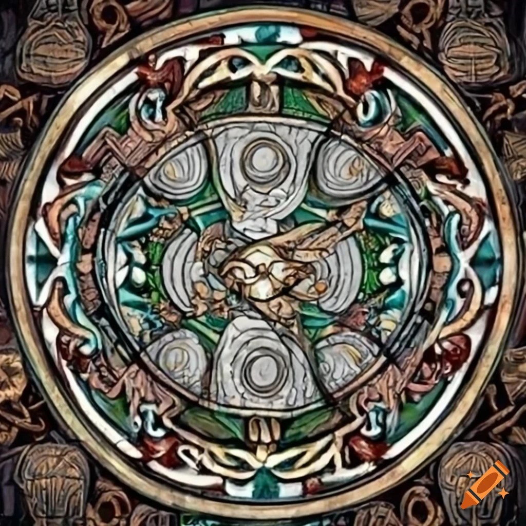 Detailed Celtic art of the symbol of Osiris on Craiyon