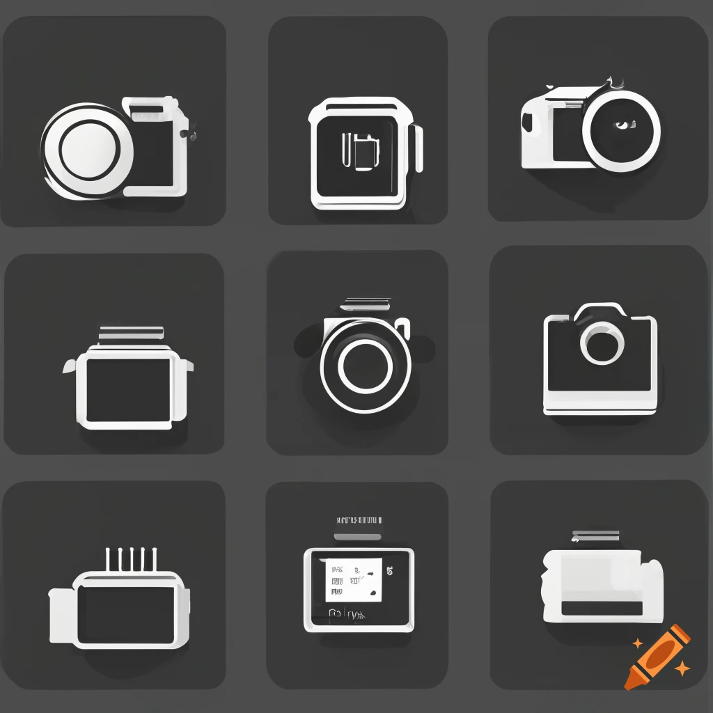 Vector camera icons