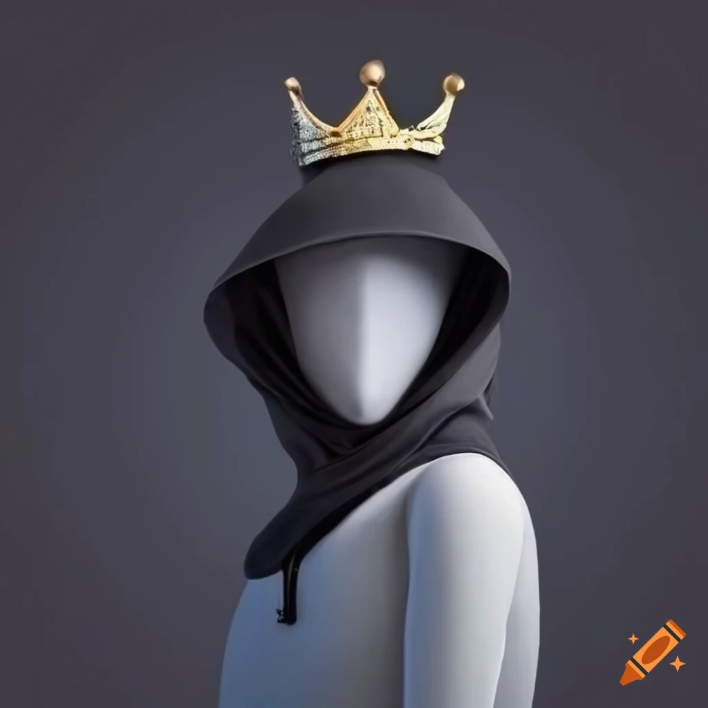 Black balaclava with fur lining on Craiyon