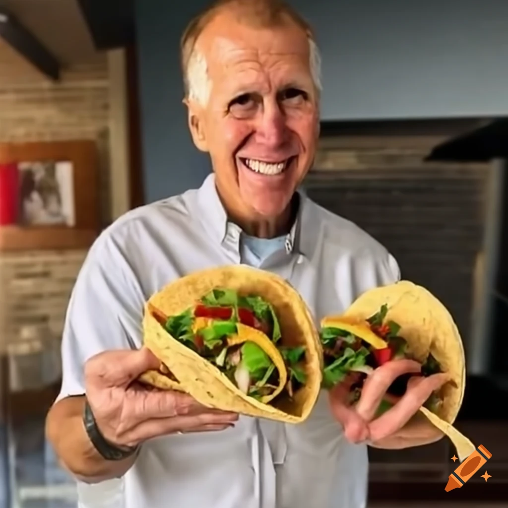 Thom tillis holding a taco