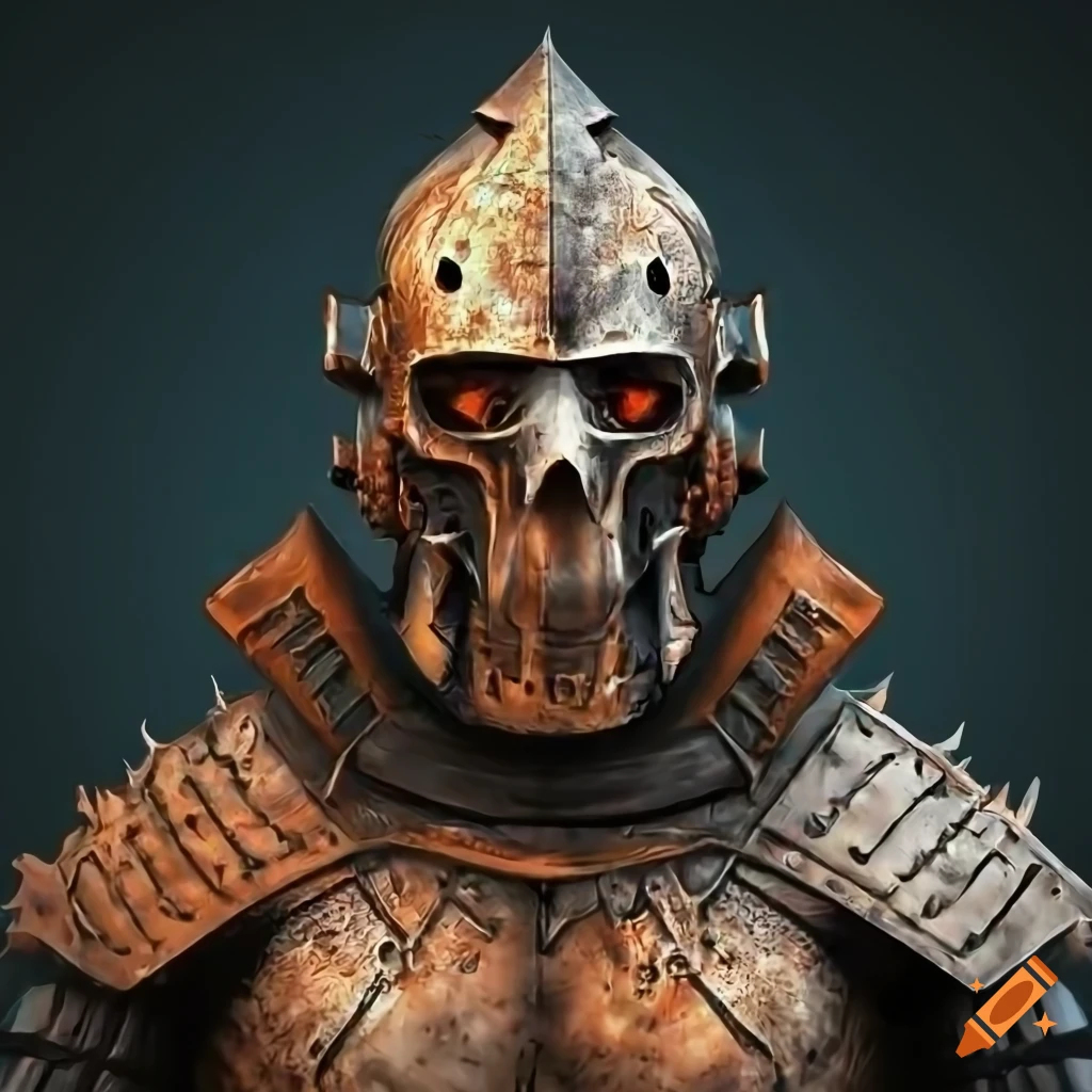 Detailed ghost with armor on Craiyon