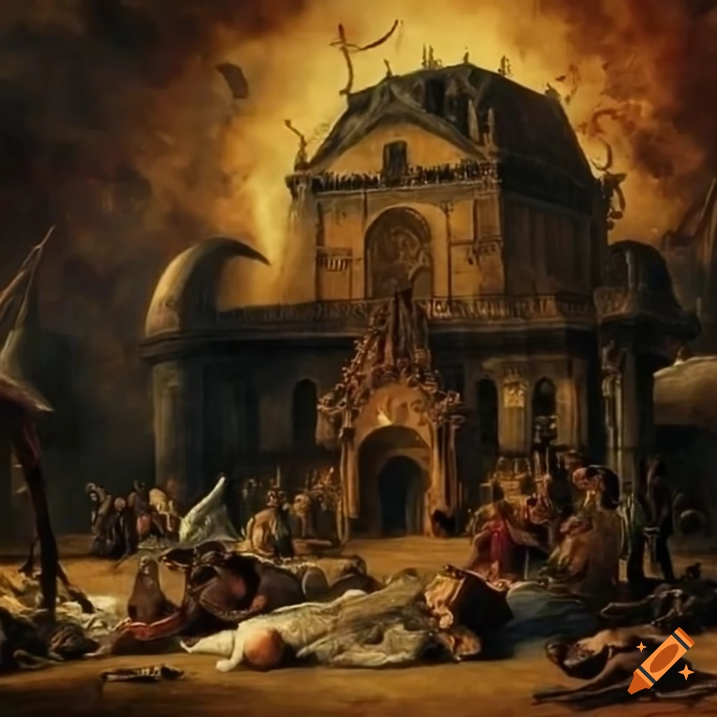 Post-apocalyptic scene in germany on Craiyon