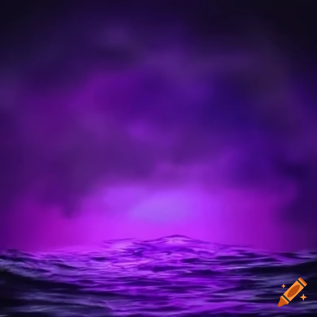 Purple raining waves in a time bending space on Craiyon