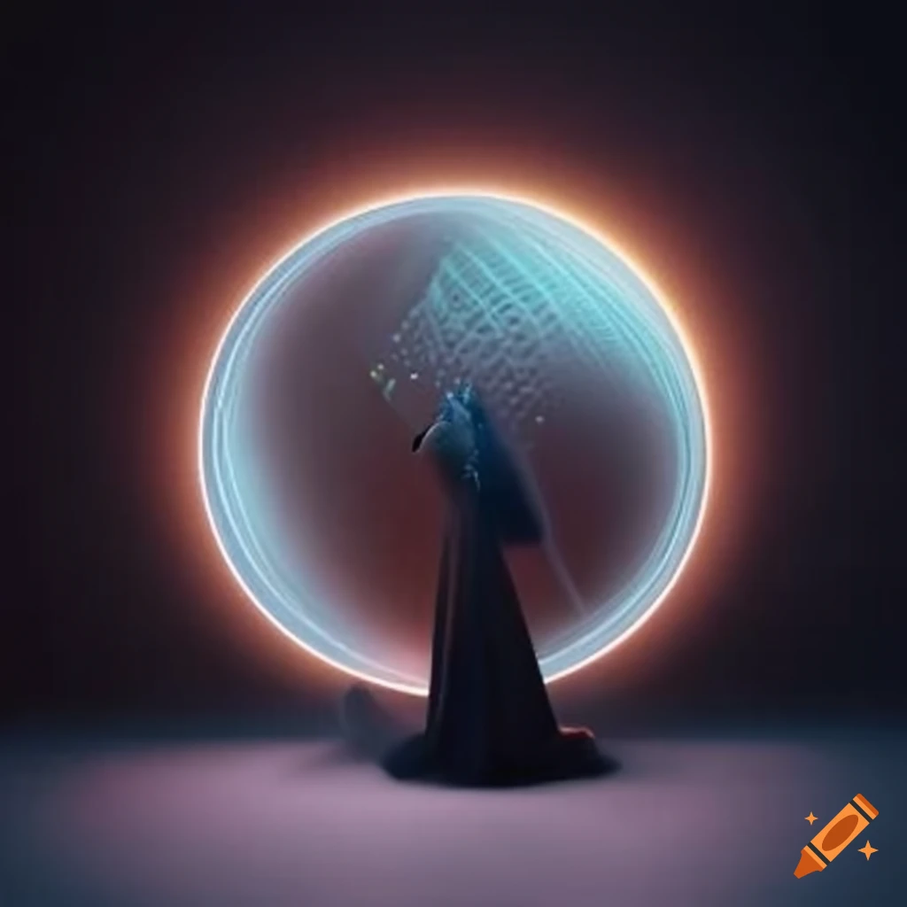 Caravan door resembling a multidimensional portal on Craiyon