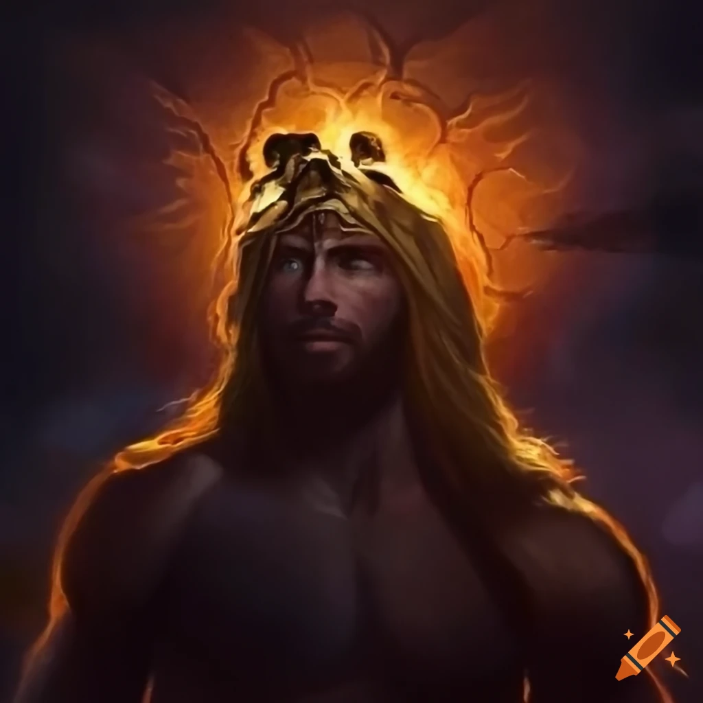 Depiction of Adam as the father of humanity on Craiyon