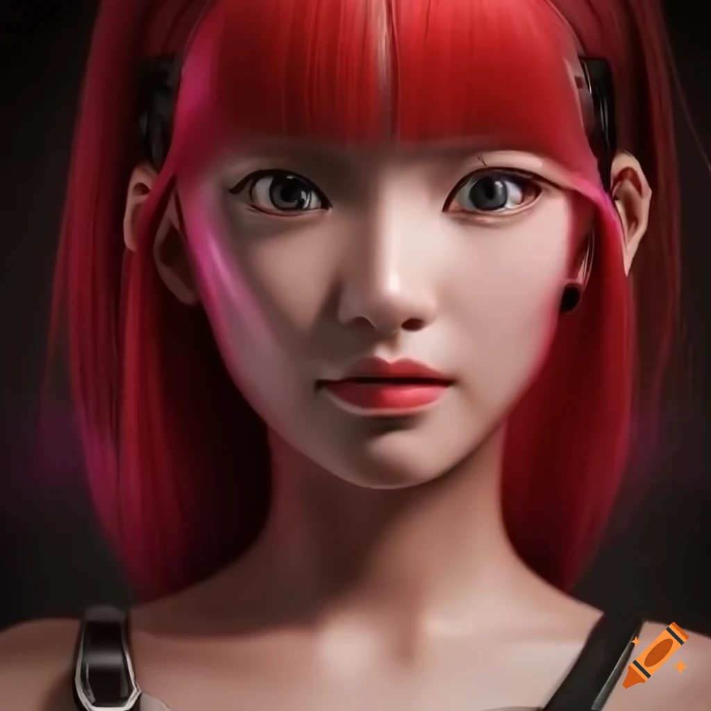 Artwork of an ai girl on Craiyon
