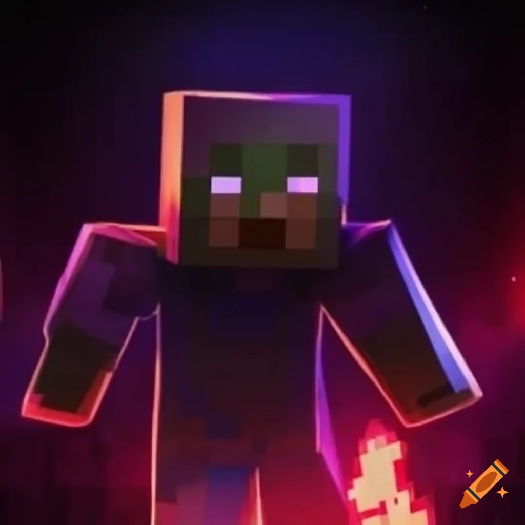 Evolution of minecraft players on Craiyon