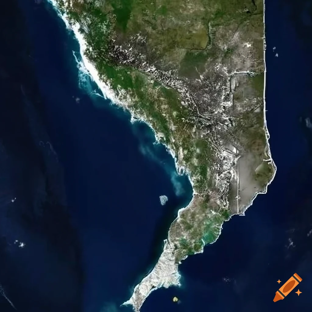 Black and white satellite map of new zealand