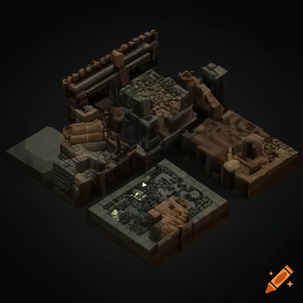 Isometric space station floor tiles on Craiyon