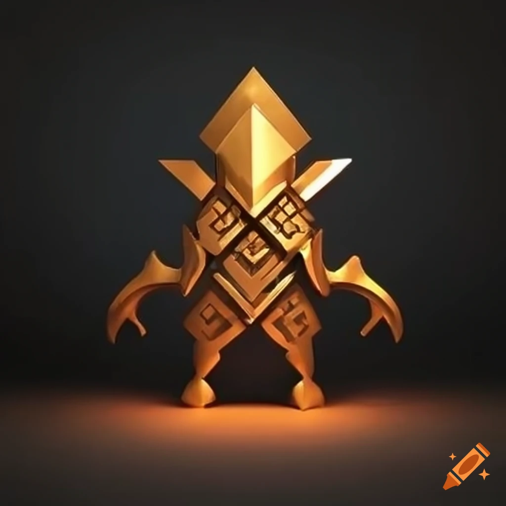 Metal sculpture of zelda game on Craiyon