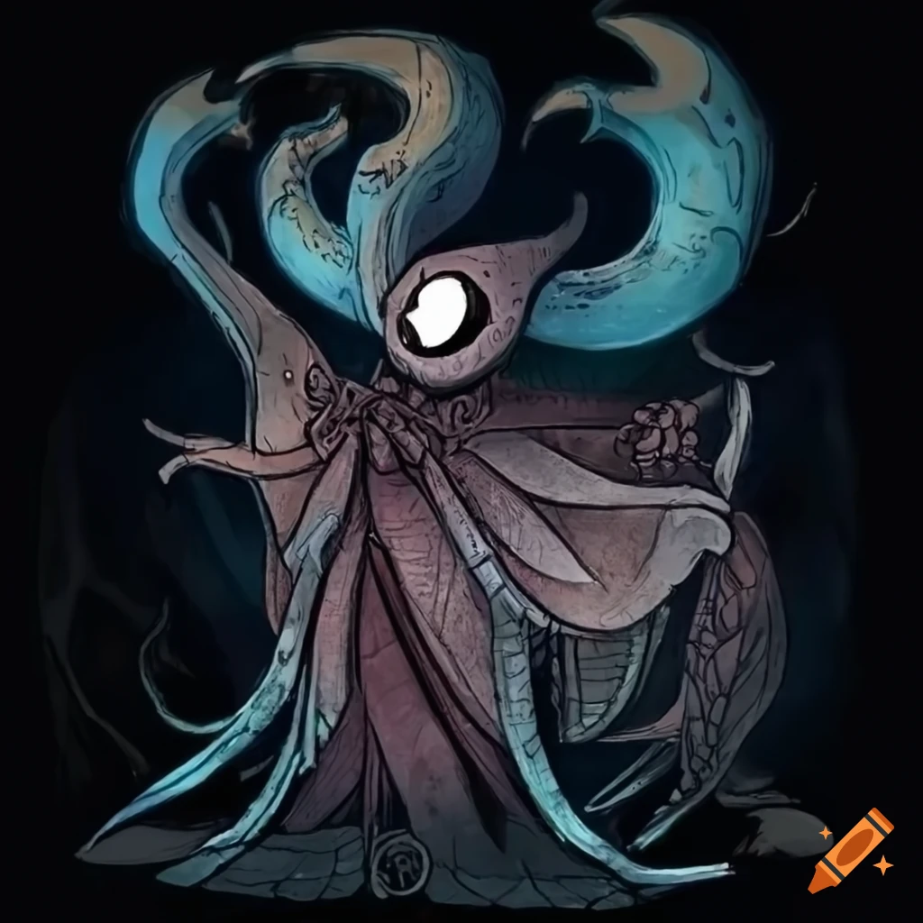 Detailed artwork of the false knight boss