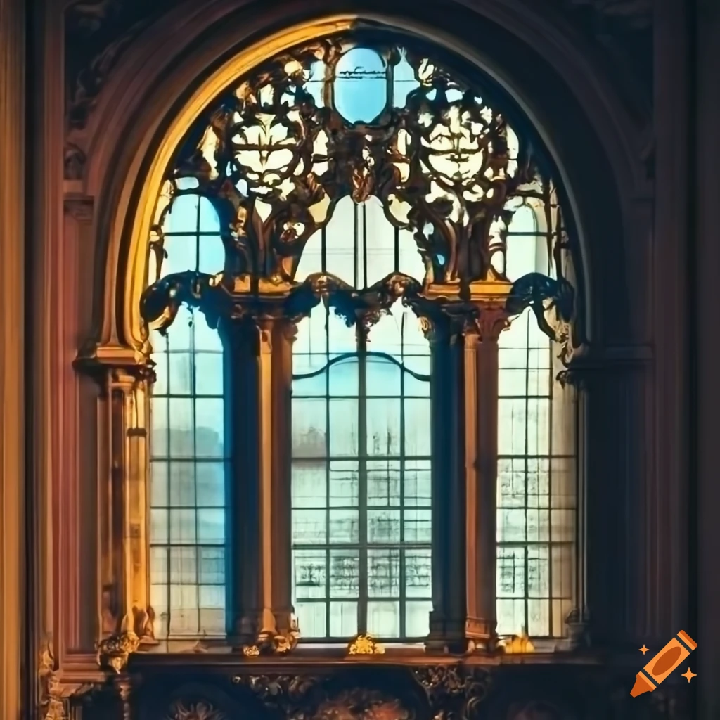 Dresden palace window on Craiyon