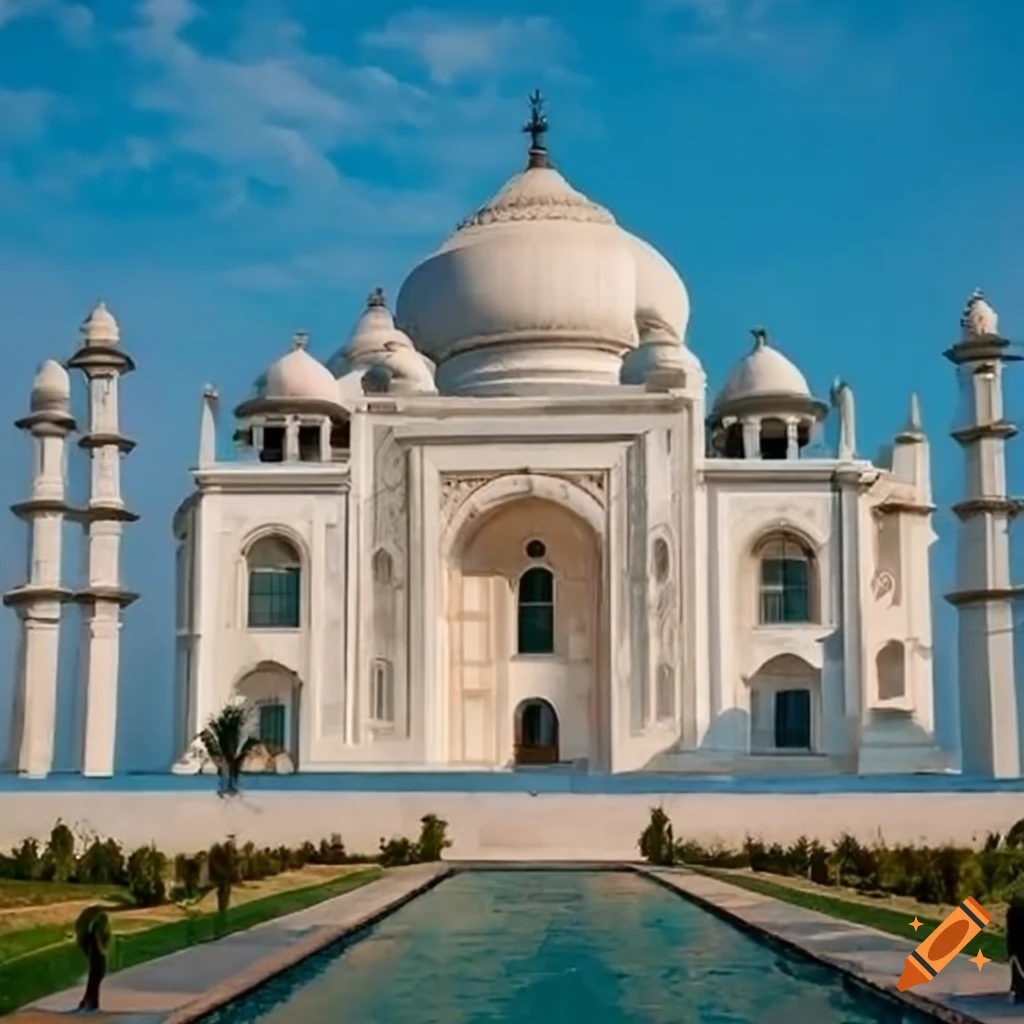 Mediterranean style White House full frontal view on Craiyon