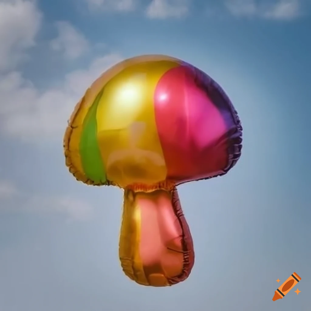 Foil balloon in the sky on Craiyon