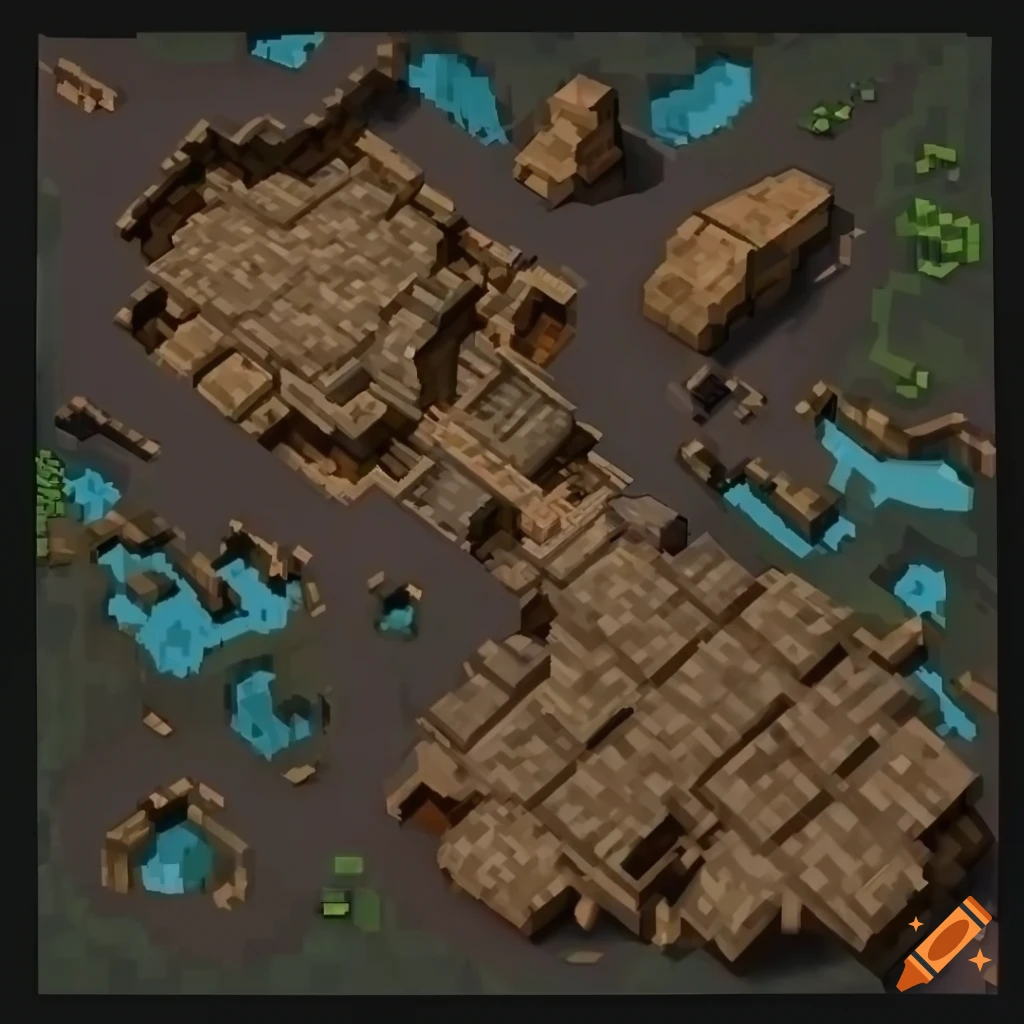 Detailed isometric world map with various game elements on Craiyon