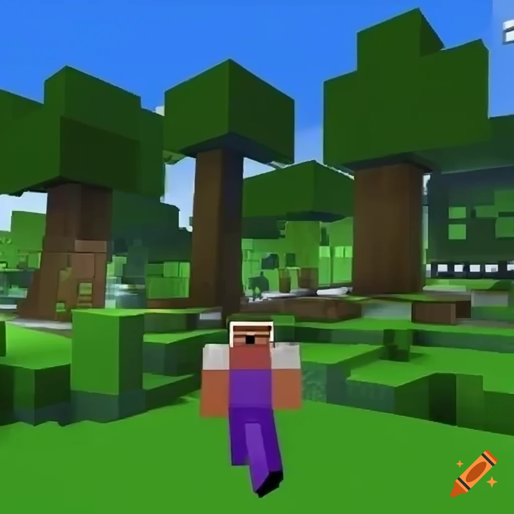 Minecraft basketball on Craiyon