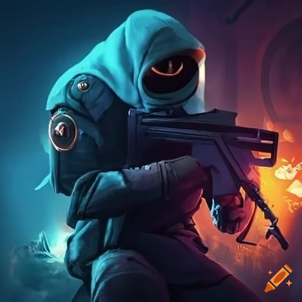 Masked space nomad drawing on Craiyon