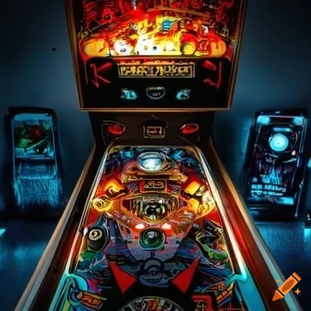 Taylor swift themed pinball machine on Craiyon