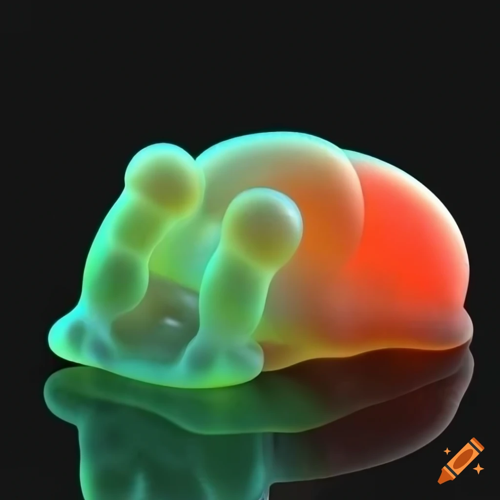 3d render of a cute jelly animal