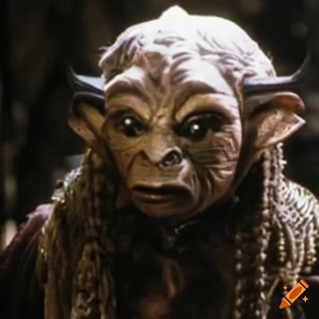 Scene from doctor who inspired by dark crystal on Craiyon