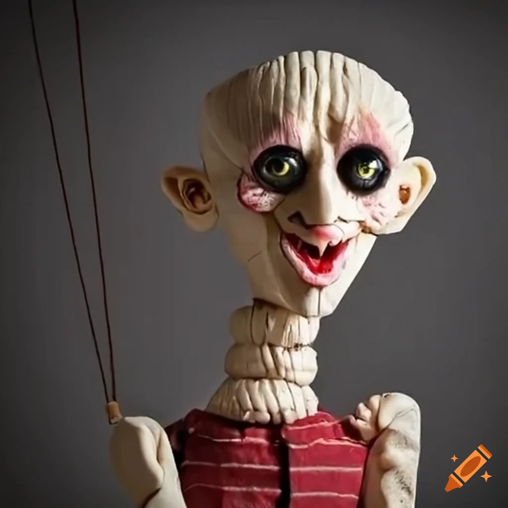 Eerie monster with oozing eyes and sharp teeth on Craiyon