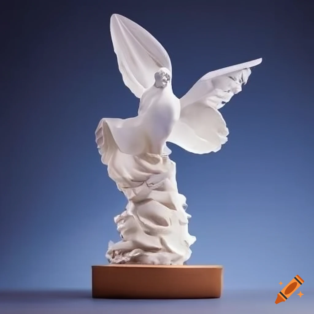 Sculpture of rays of light representing the holy spirit