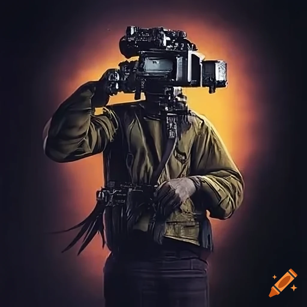 Vintage trading cards featuring cameramen on Craiyon