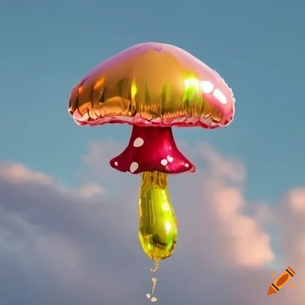 Foil balloon in the sky on Craiyon