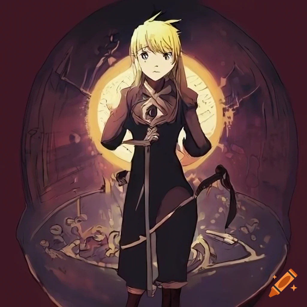 Full metal alchemist logo on Craiyon