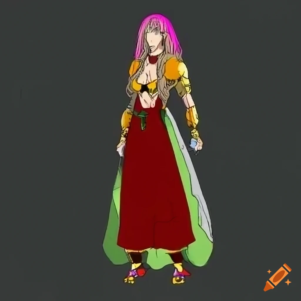 Colorful portrait of zanaroth isuri aurelius, the lord of nightmares