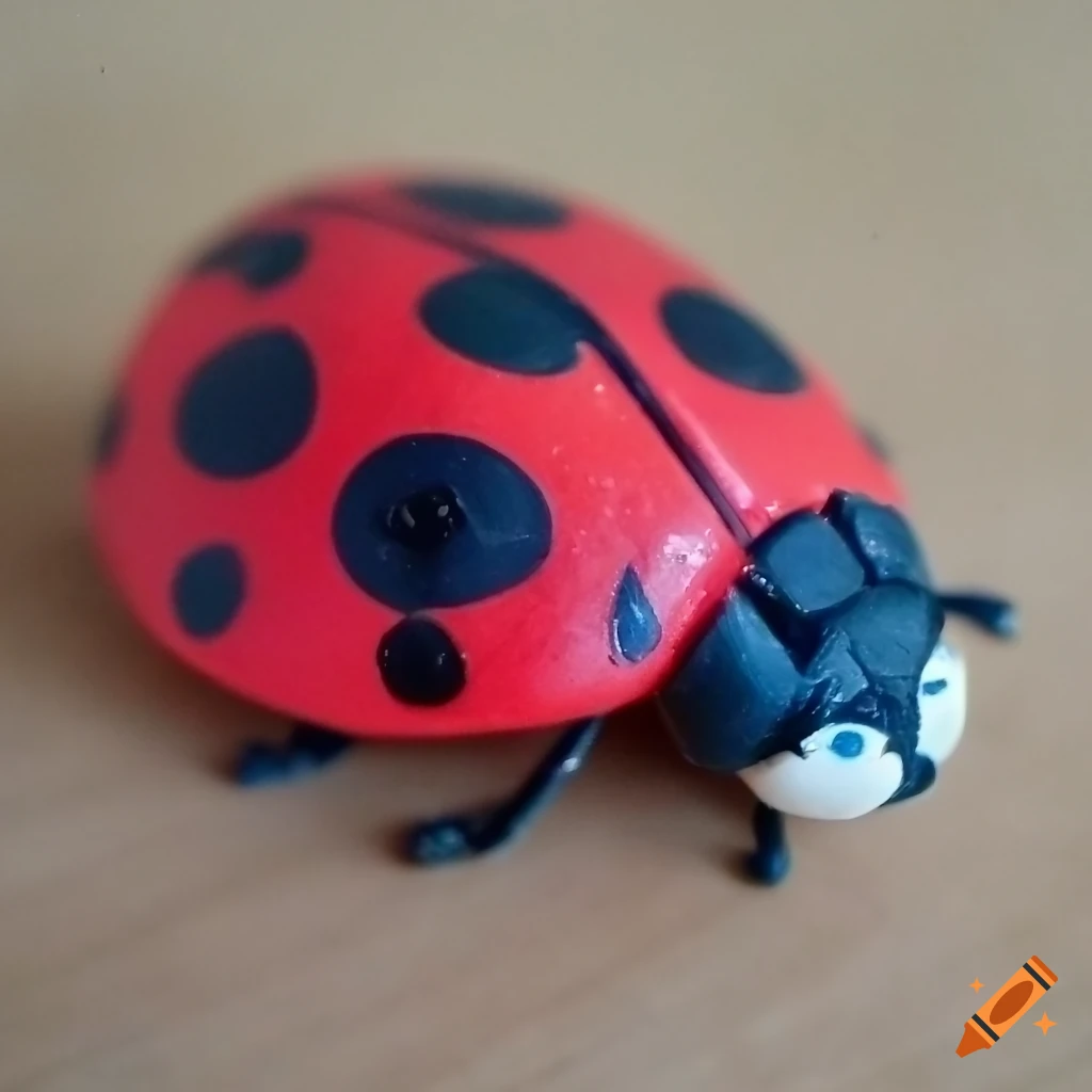 Tiny cute light purple ladybug plush toy on Craiyon