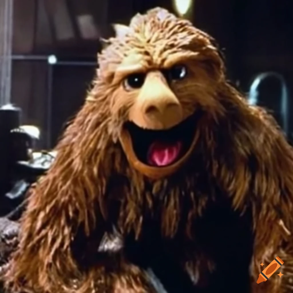 Doctor who scene with snuffleupagus and labyrinth references