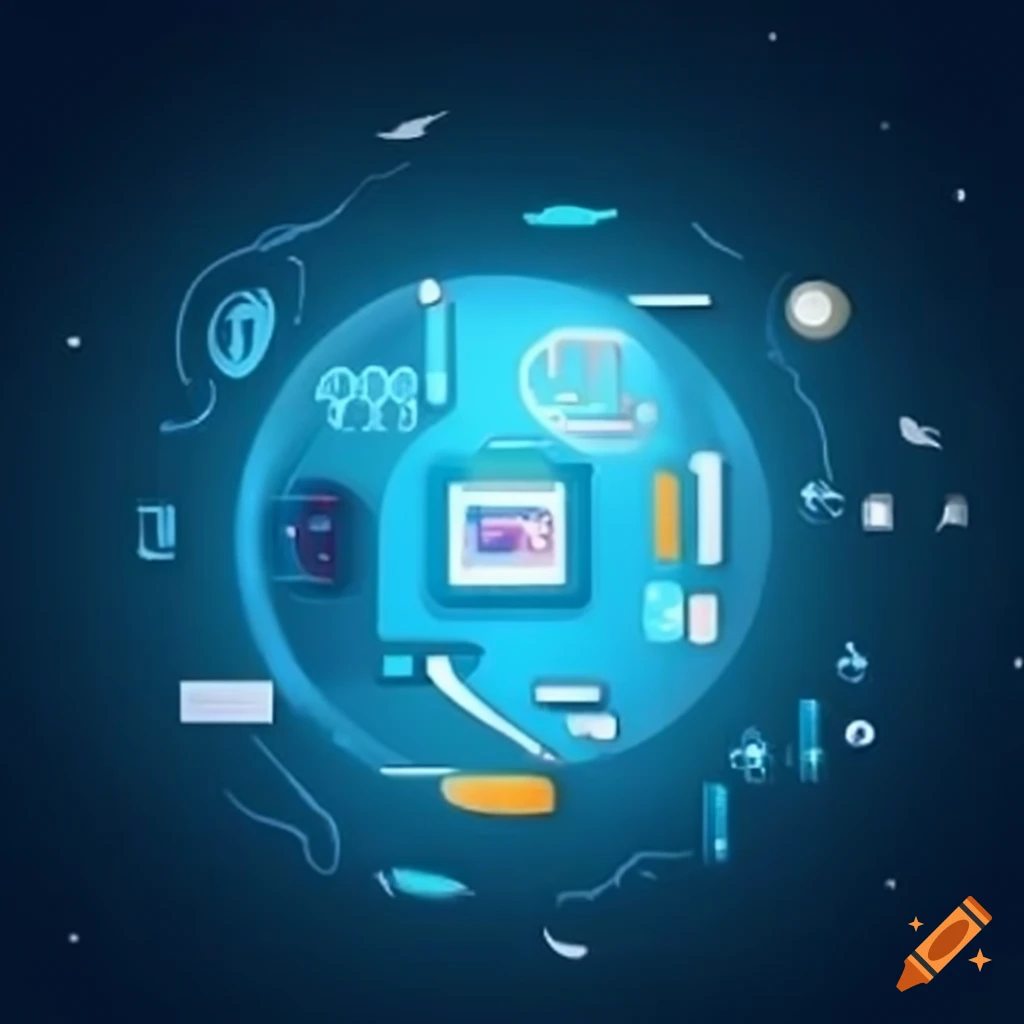 Monitoring equipment display on Craiyon