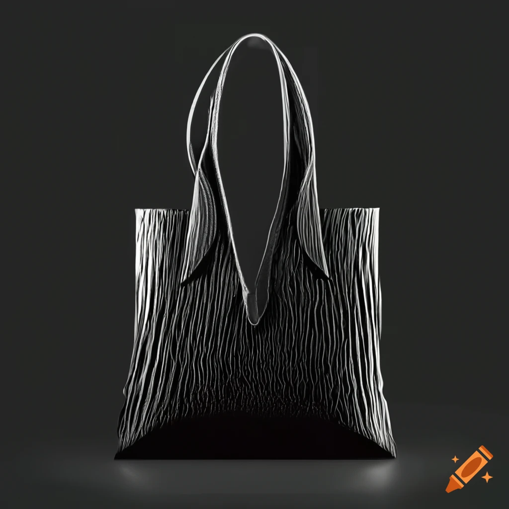 Abstract gothic-style black bag design on Craiyon