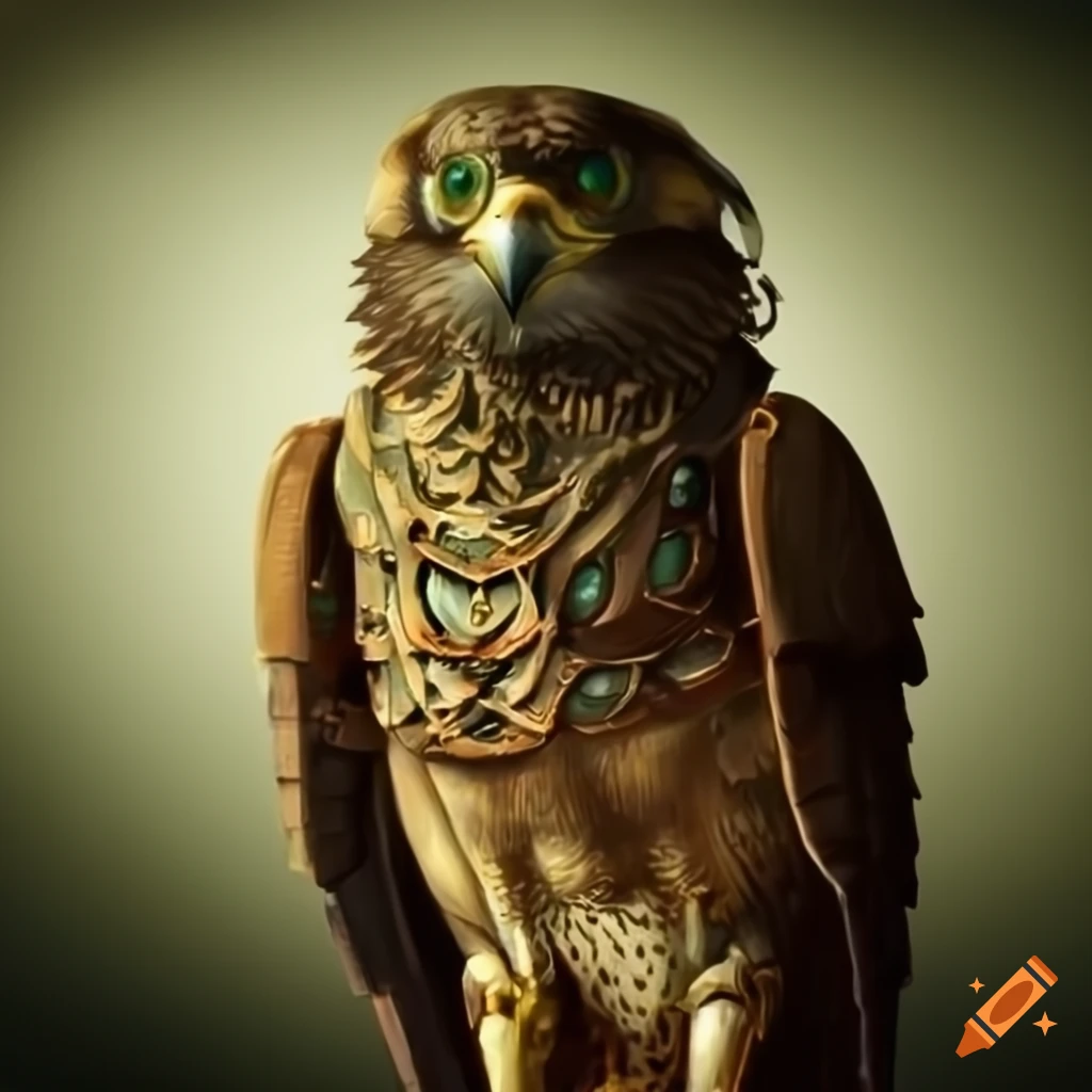 Kenku in jawa brown coat on Craiyon
