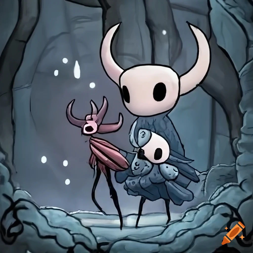 Illustration of false knight from hollow knight on Craiyon