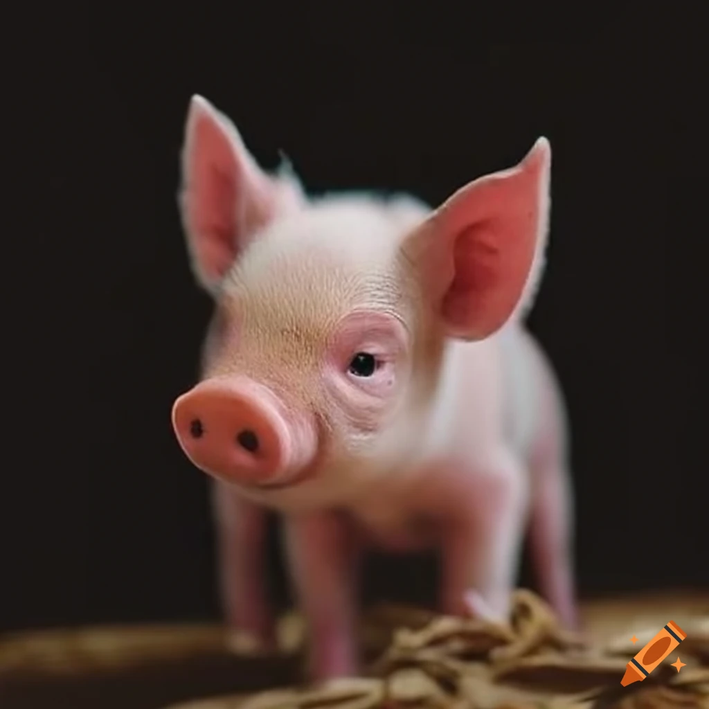 Two cute pigs holding a clover leaf on Craiyon