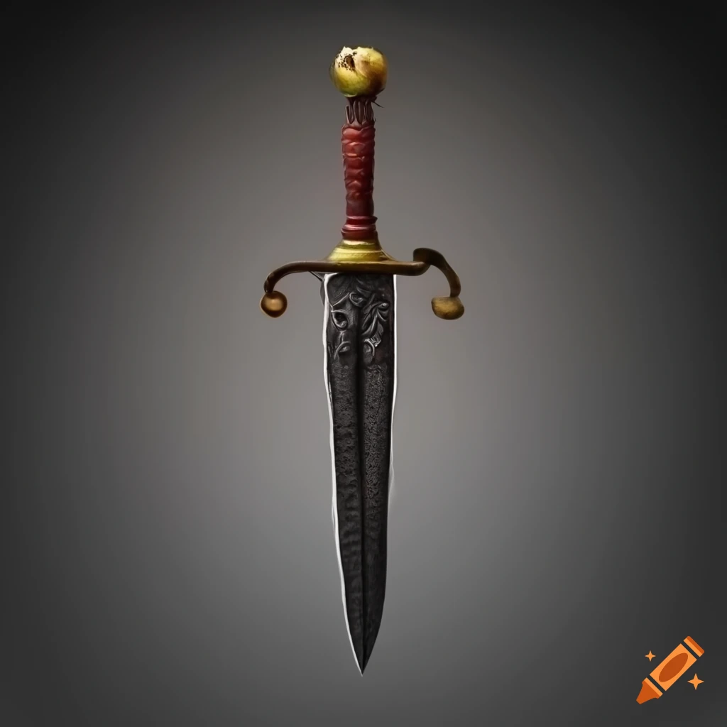 Sword with crow feather design on Craiyon