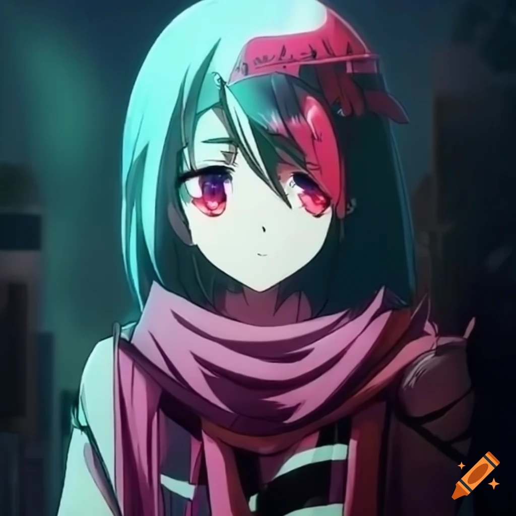Anime-inspired illustration on Craiyon