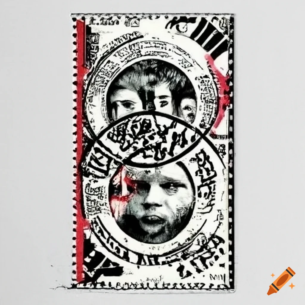 Punk concert stamp poster on Craiyon