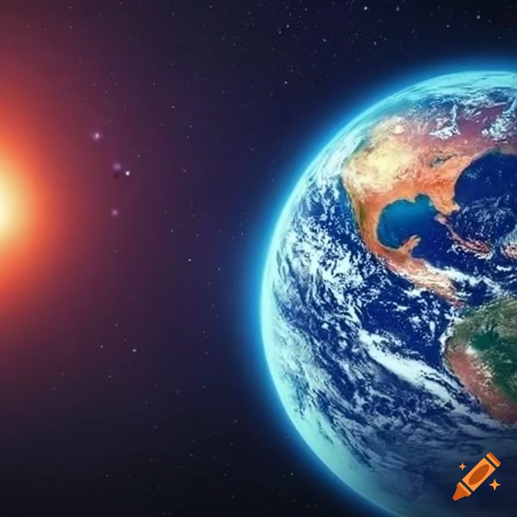 Image depicting the future appearance of earth on Craiyon