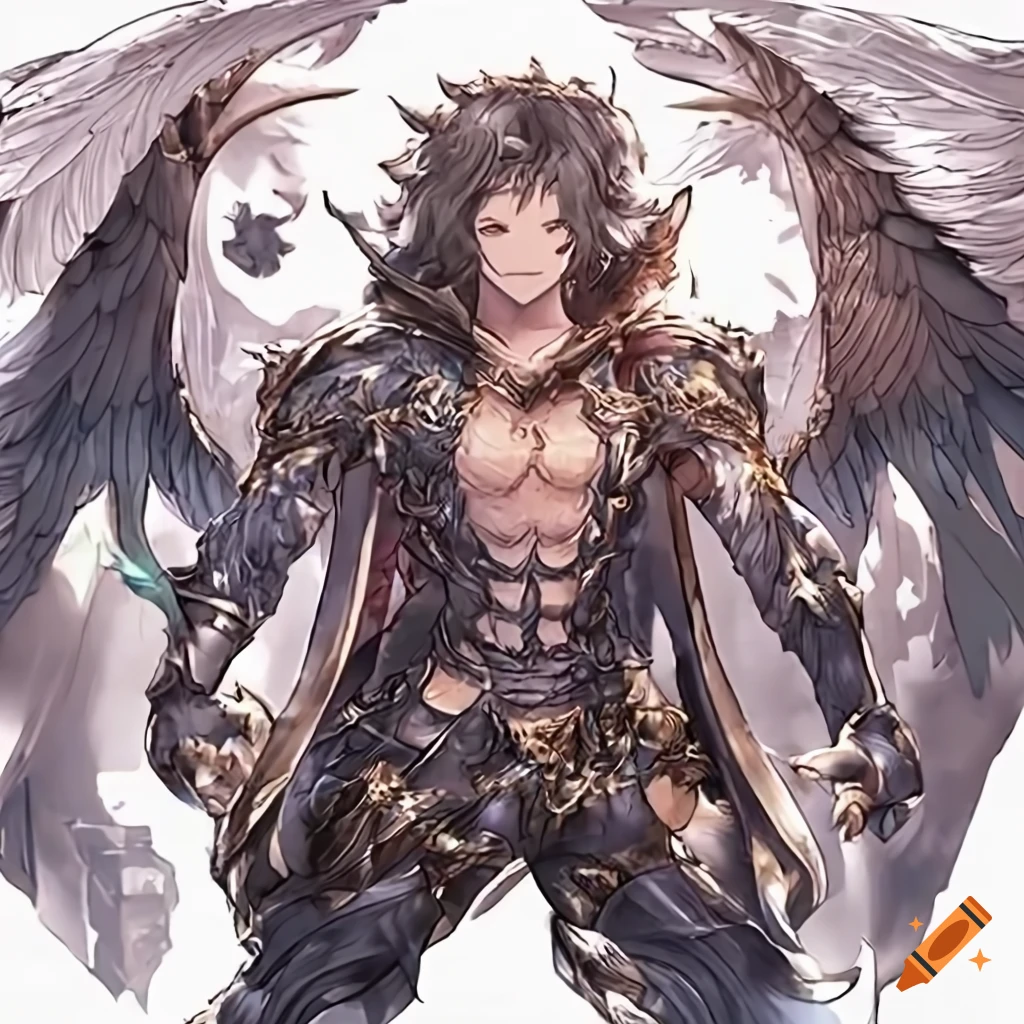 Detailed artwork of a winged demon summon on Craiyon