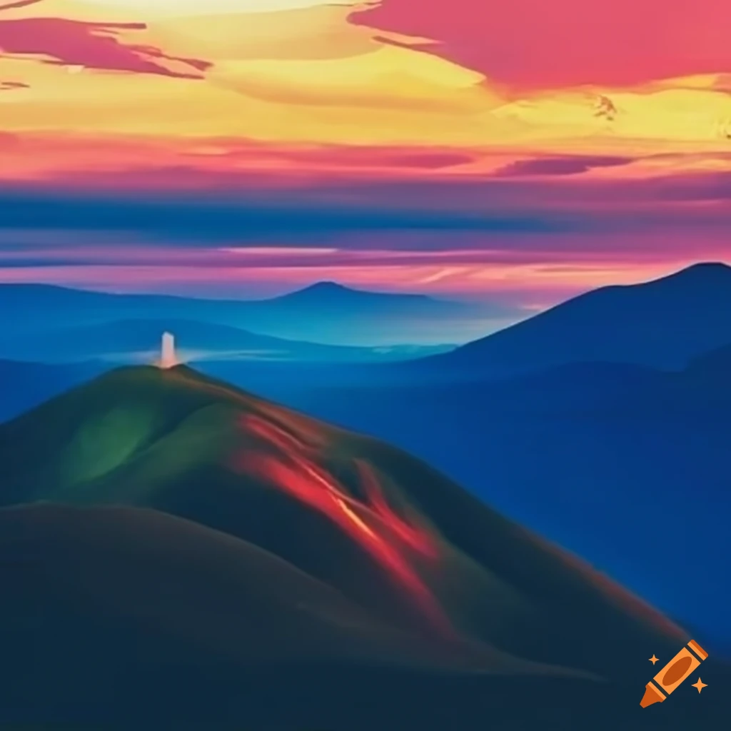 Landscape inspired by dadaism and andy warhol on Craiyon