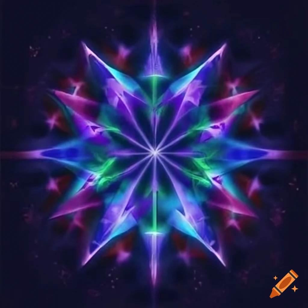 Icon of an 8-pointed star on Craiyon