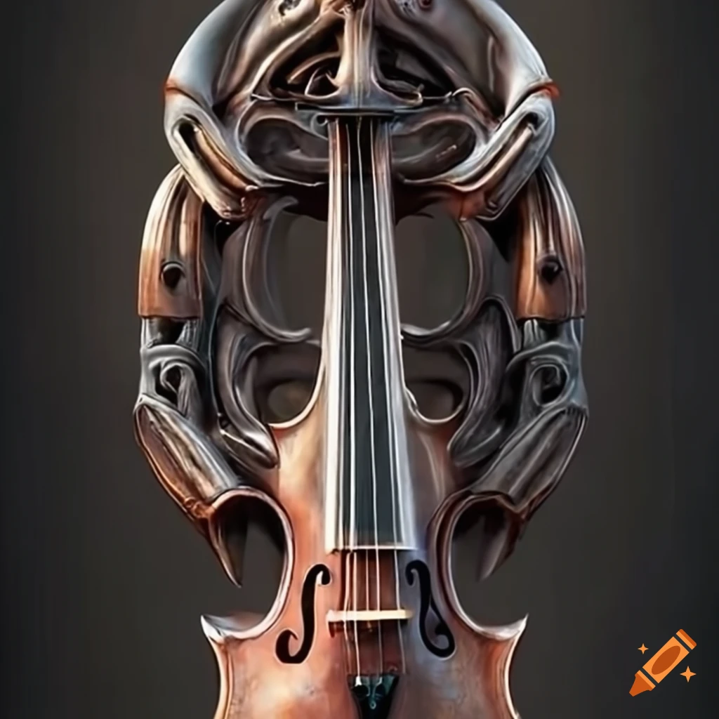 Unique metal handpan instrument shaped like a ufo on Craiyon