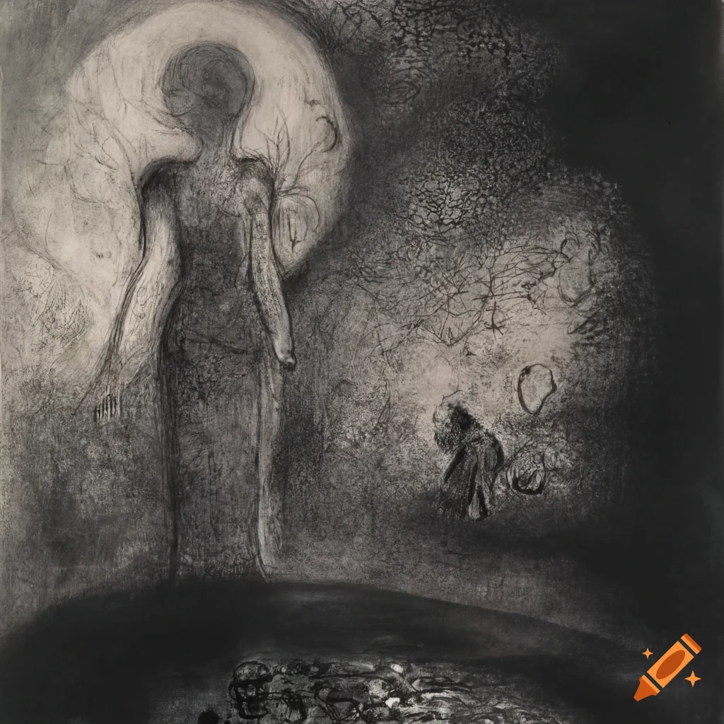 Blade runner painted by william blake landscape fusion with marc ...